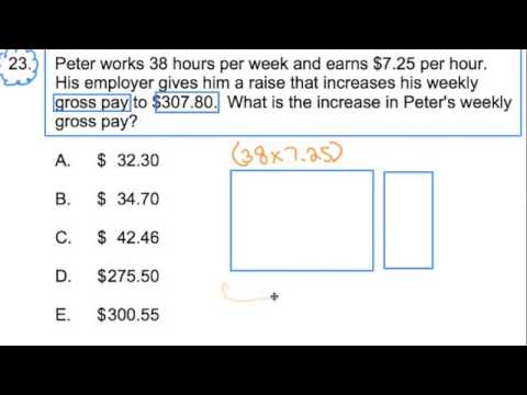 CBEST MATH #23 ~ Word Problem 3 ~ GOHmath.com - YouTube
