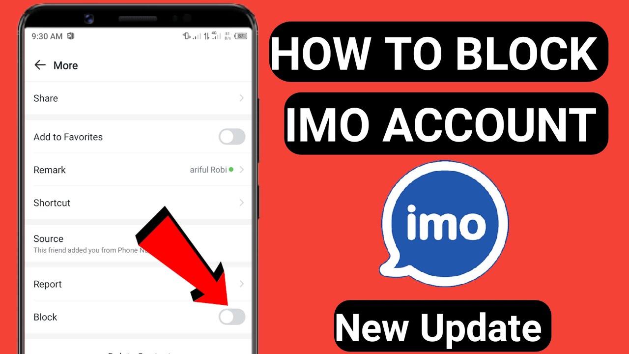 How To Block Someone On Imo | New Update 2024 - YouTube
