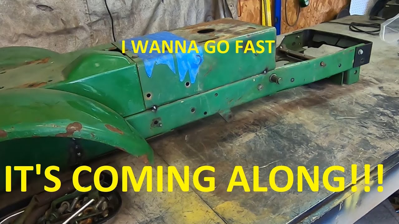 Race Mower Build Part 3 - front axle and steering - YouTube