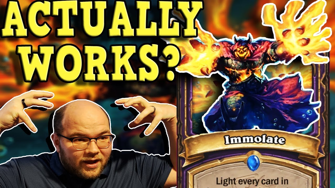 Can This Work... In THIS META??!! - Immolate Curse Warlock (Hearthstone ...