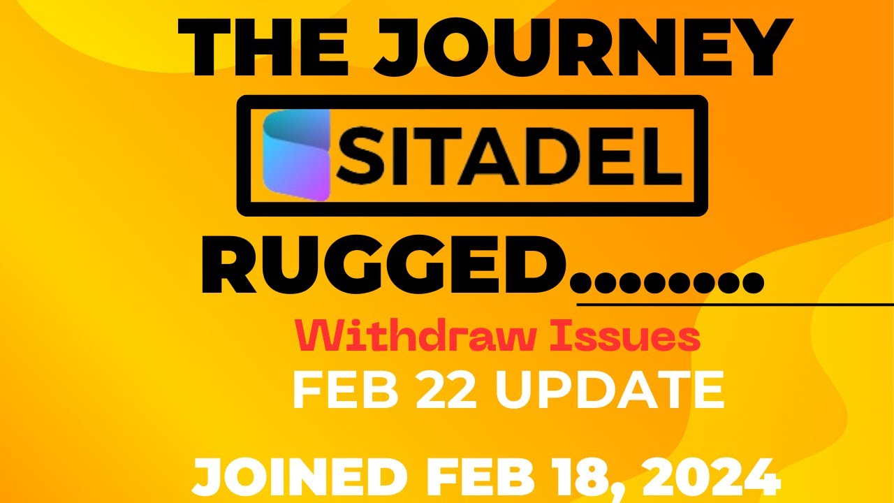 SITADEL EASY COME EASY GO - RUGGED - YouTube