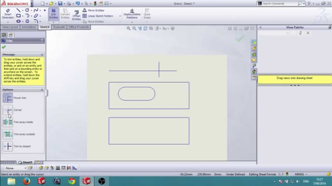 SolidWorks tutorial 2D tekenen Nederlands (dutch) (NL) - YouTube