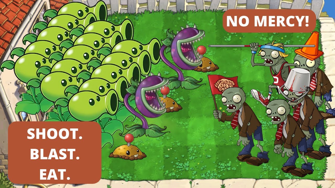 Plants vs Zombies Gameplay Walkthrough (Levels 1-6 to 1-8) | PvZ | PvZ ...