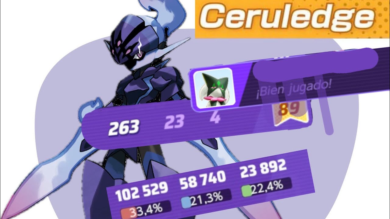 CERULEDGE +20 KILLS | Build & Gameplay No Comment | Pokemon Unite - YouTube