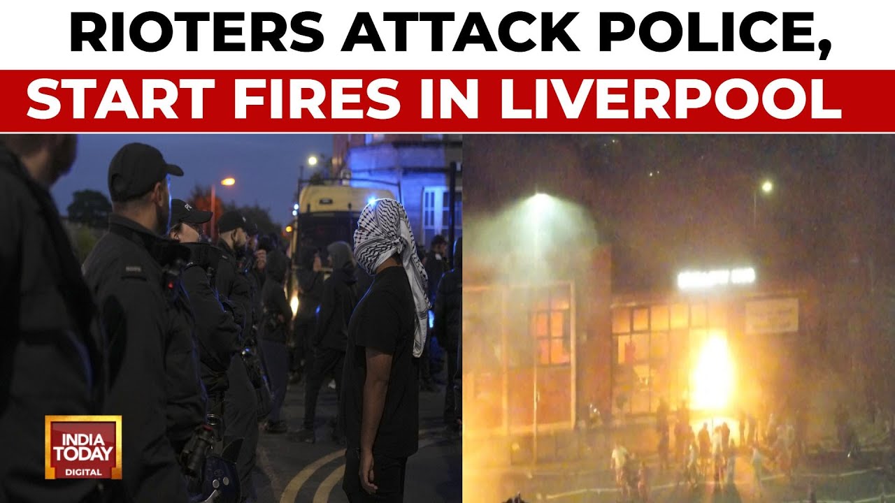 UK Anti-Immigrant Riots: Rioters Hurl Projectiles At Police, Set Shops ...