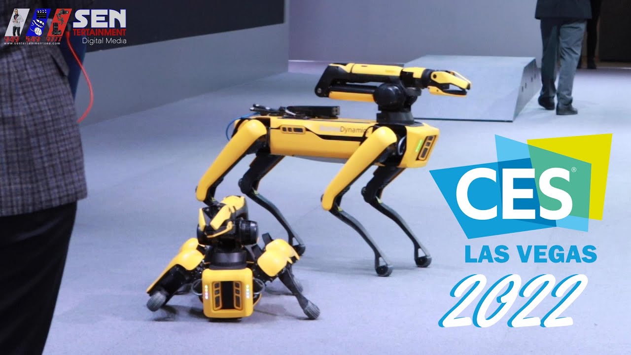 2022 CES Boston Dynamics Bots - YouTube