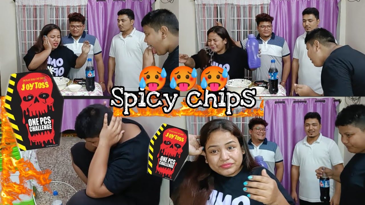 First time trying Jolo chips 🥵🥵world hottest chips//trying with family ...