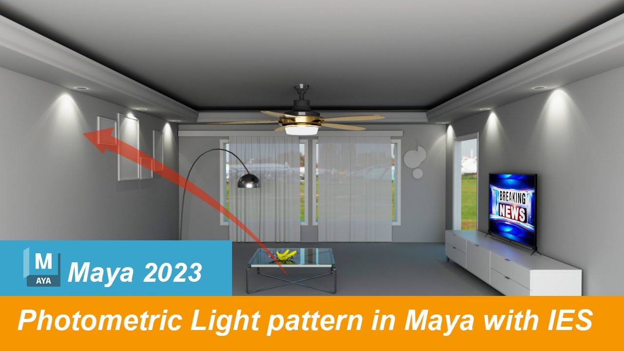 How to Create Photometric Light Patterns in Maya 2023 | IES File - YouTube