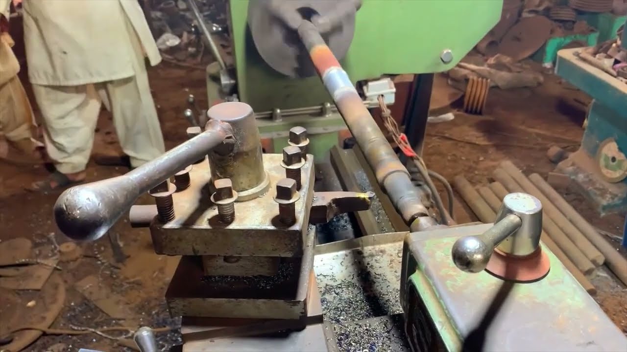 Water pump shaft repair by lathe machine - YouTube