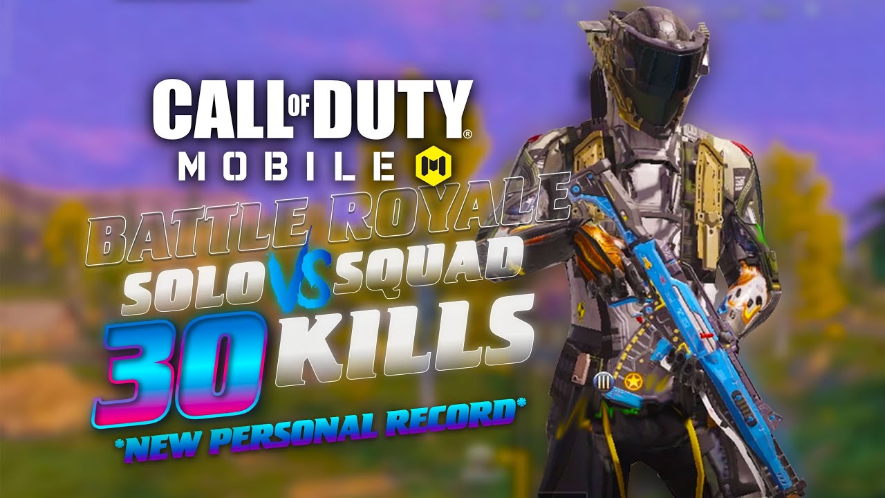 30 KILLS *NEW PERSONAL RECORD* Solo Vs Squads with AK47 - Call of Duty ...