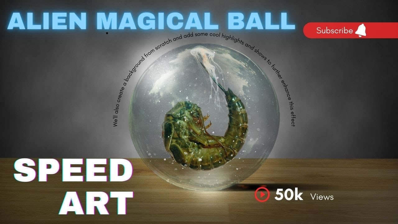 Create An Amazingly REALISTIC Transparent Alien Magical Ball in ...