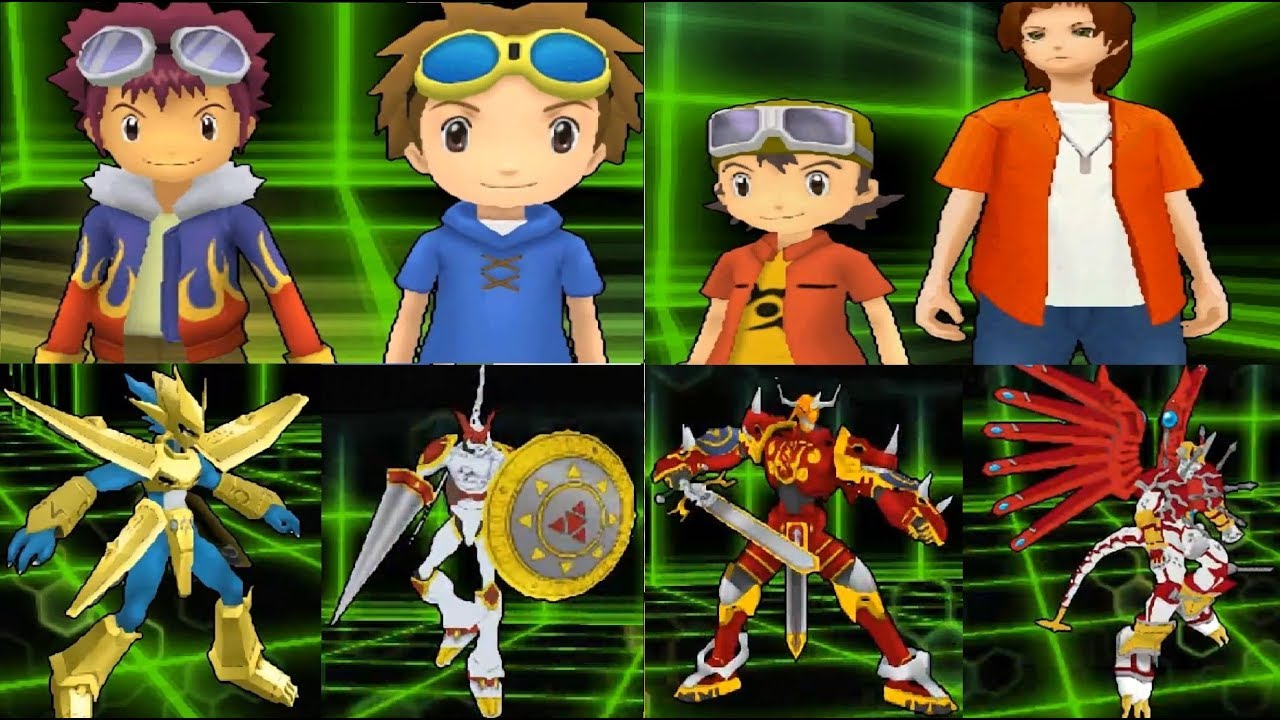 Digimon Adventure 100% All Digimon Leaders Part 1 - YouTube