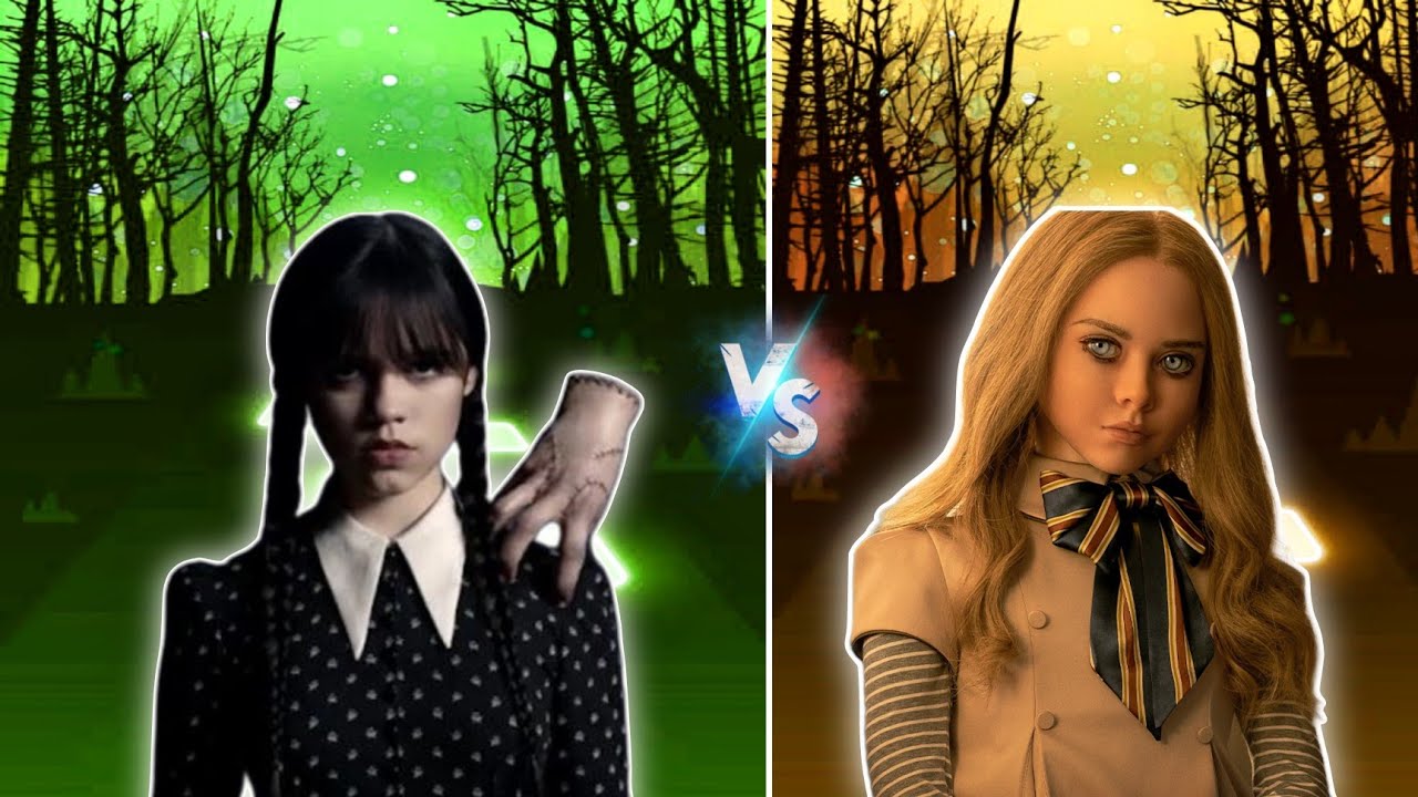 Wednesday Addams family vs megan m3gan Addams family TilesHop EDM Rush ...