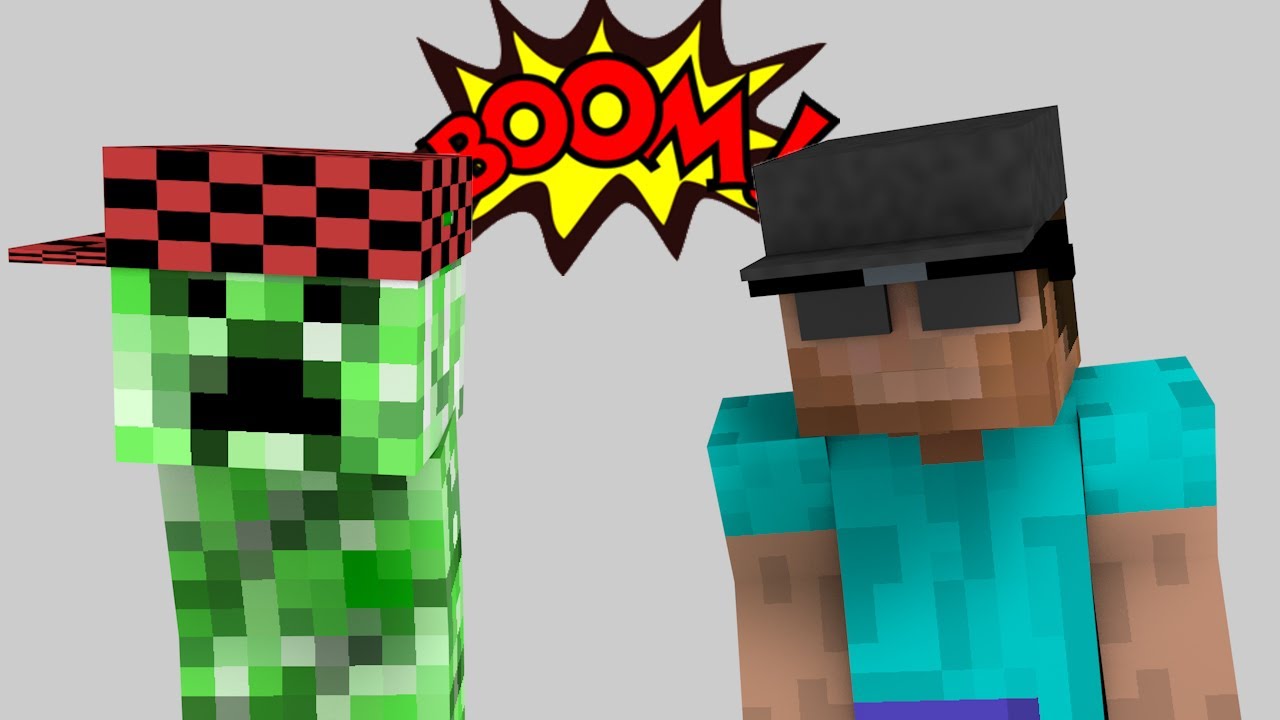Minecraft Animation | Boom boom boom!!! - YouTube