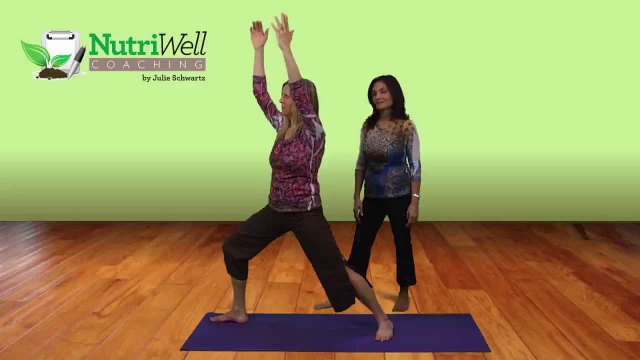 Warrior 1 Pose - NutriWell Coaching & Yoga™ - YouTube