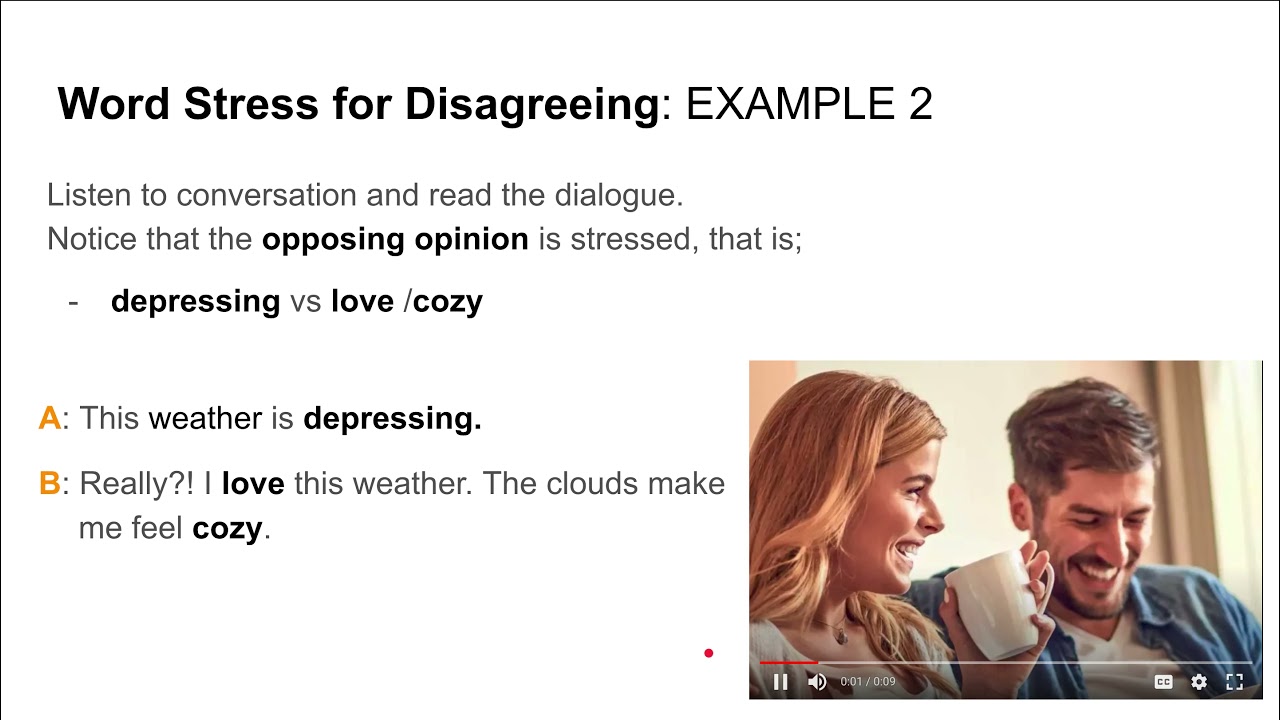 Contrastive Stress: How to emphasize our disagreements? - YouTube