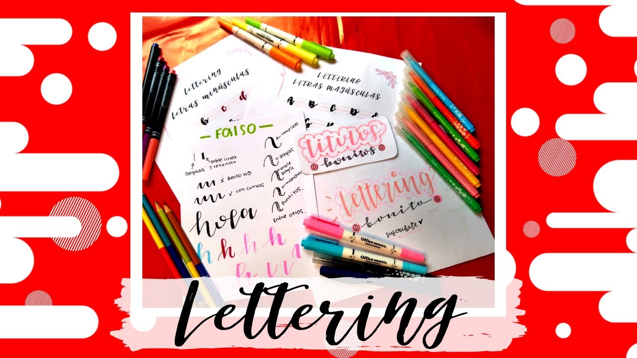 Como hacer lettering falso/ lettering normal 👌🏽(plantillas del ...