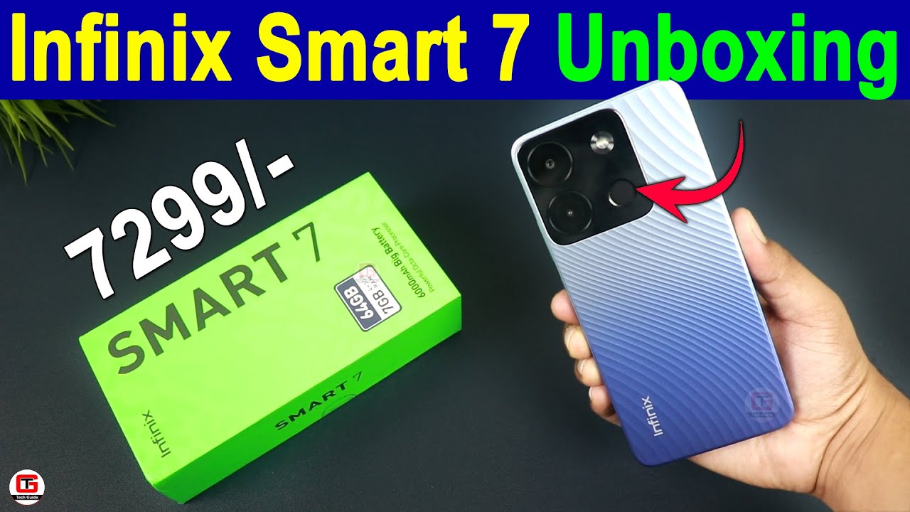 Infinix Smart 7 Unboxing 7299 only Best Smartphone Under 7500 | Infinix ...