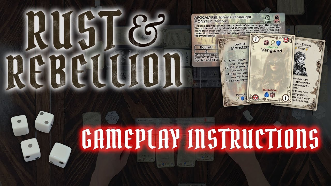 How to Play Rust & Rebellion - Basic & Advanced Rules - YouTube