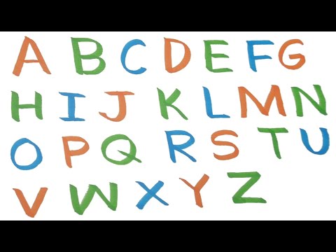 ALPHABETS A-Z (UPPER-CASE AND LOWER-CASE LETTERS).EASY AND SIMPLE ...
