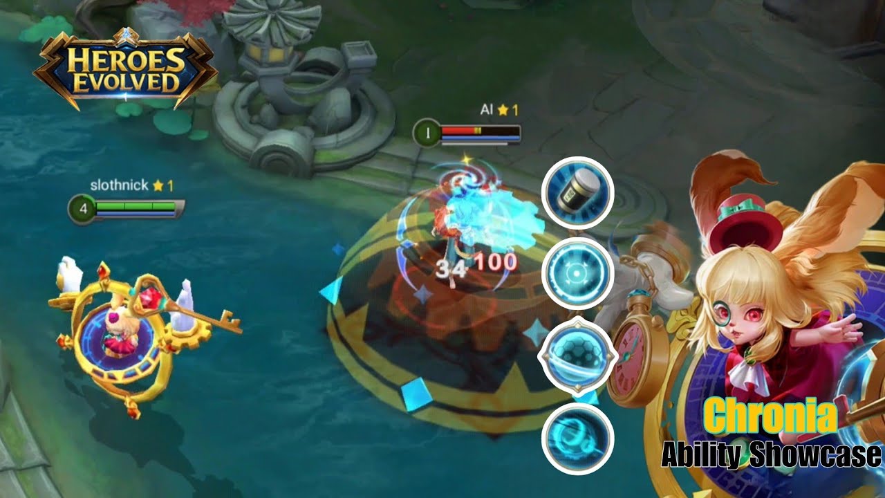 Hero Ability Showcase : Chronia | Heroes Evolved - YouTube
