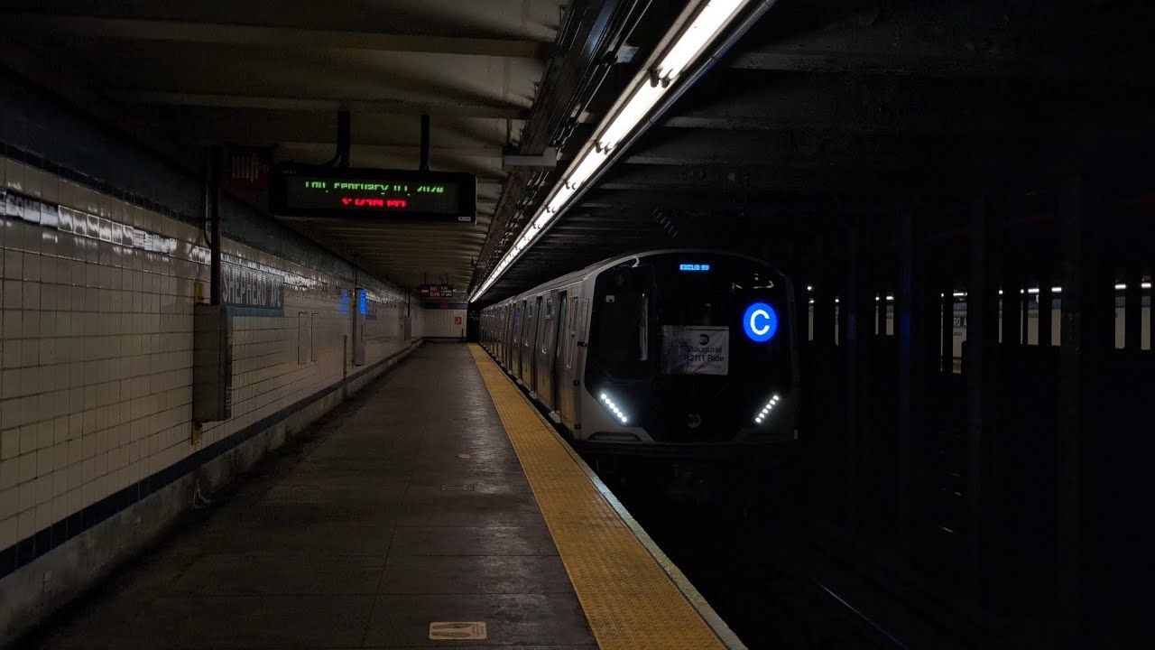 MTA NYCT EXCLUSIVE: R211T (C) @ Shepherd Av! (First day of R211T runs ...