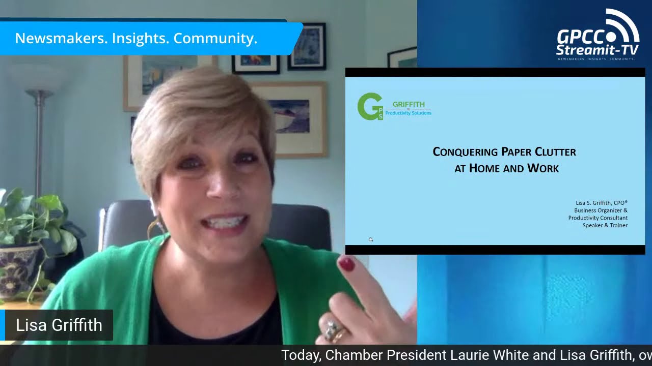 Conquering Paper Clutter at Home and Work with Lisa Griffith - YouTube