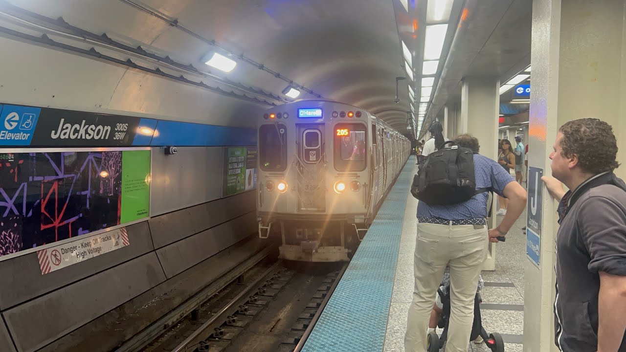 CTA Blue Line Train Ride From Jackson To O’hare CTA 3200 Series ...