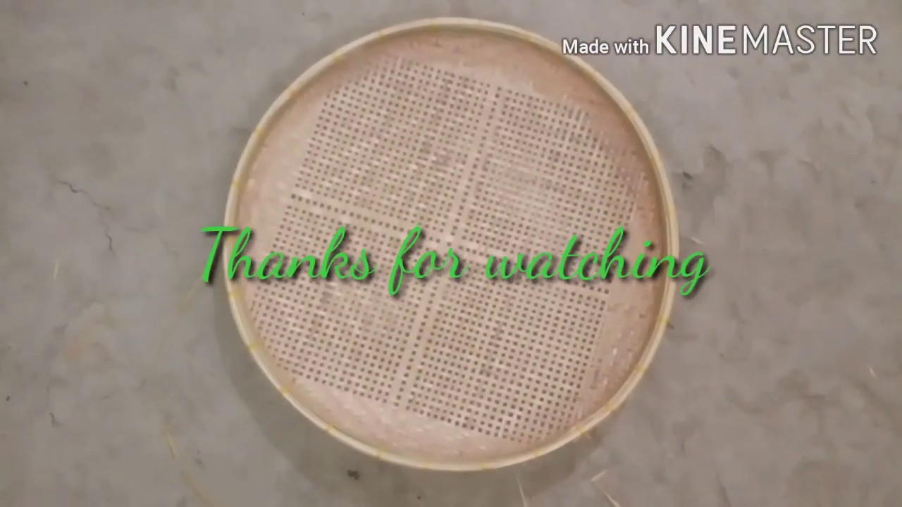 Bamboo products, how to make Assamese sieve, bamboo crafts - YouTube