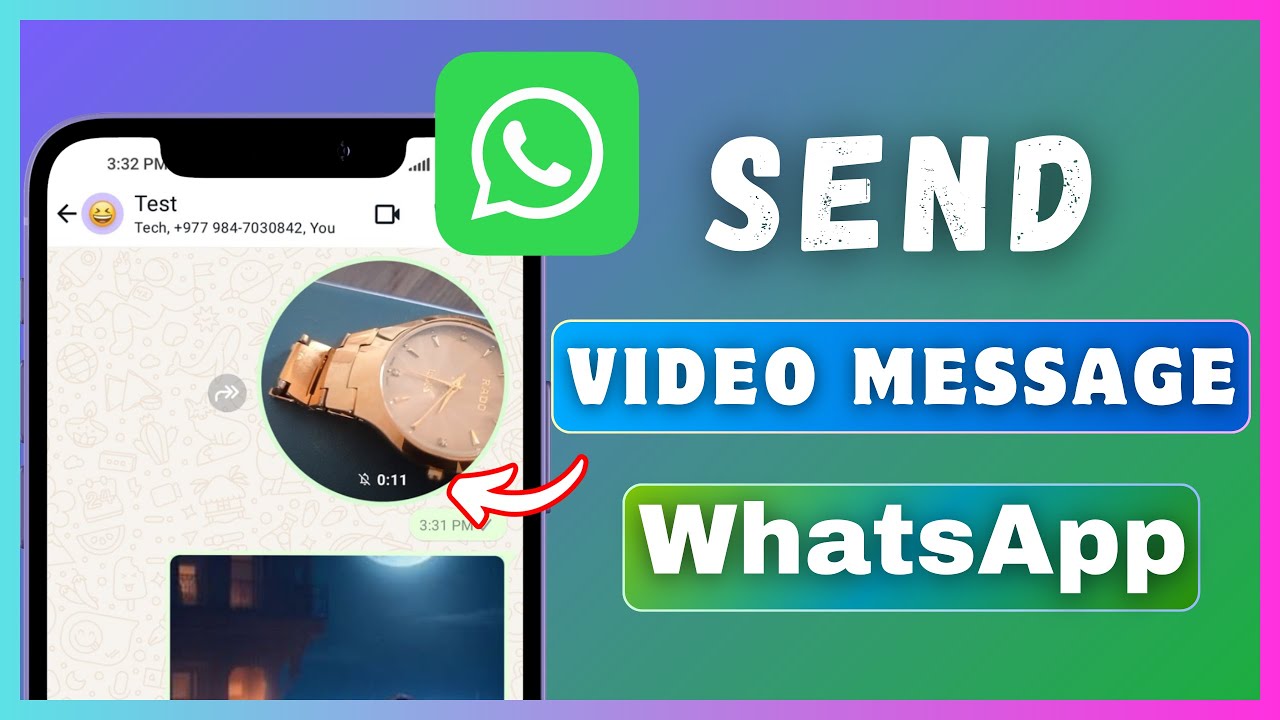 How To Send Video Message On WhatsApp | Send Instant Circle Video On ...