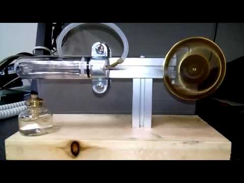 Stirling engine for school project - YouTube