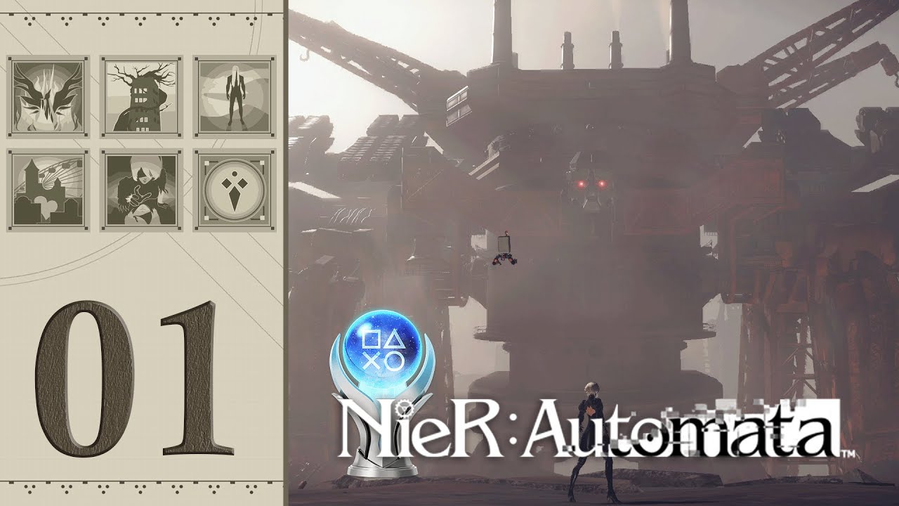 NIER:AUTOMATA | Trophy Guide 01 | City Ruins, Desert, Amusement Park ...