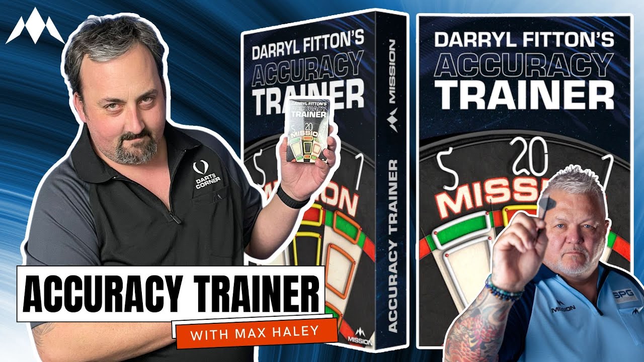 MISSION DARRYL FITTON DARTS ACCURACY TRAINER REVIEW WITH MAX HALEY ...