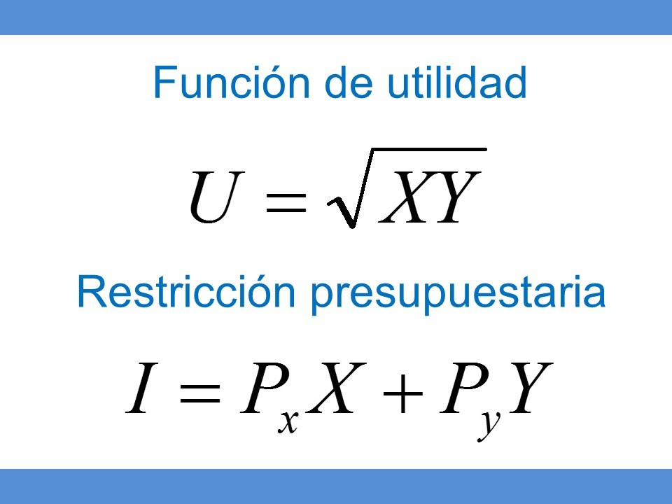 Maximización de utilidad (Lagrange) - YouTube