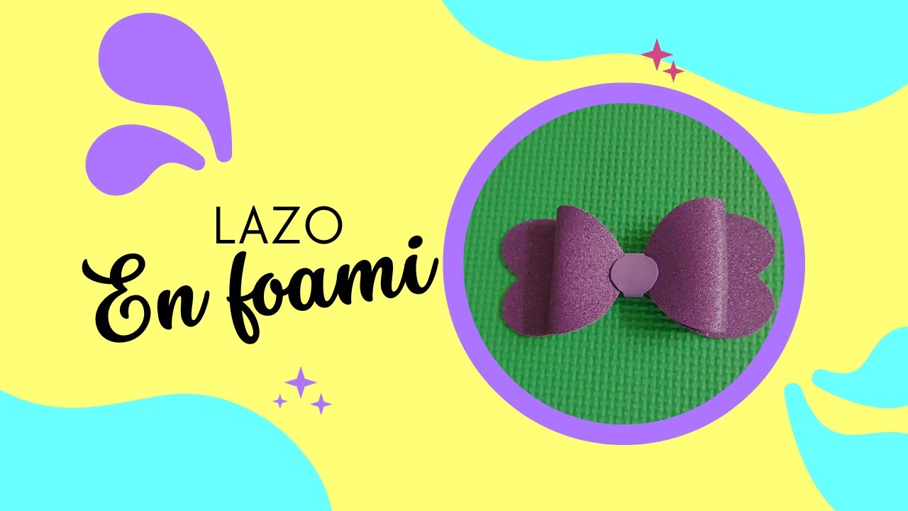 🎀LAZO EN FOAMI🎀 Fácil y Rápido - YouTube