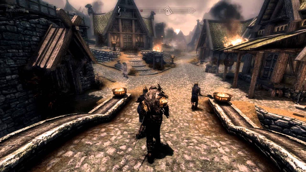 Skyrim - The Battle for Whiterun - YouTube