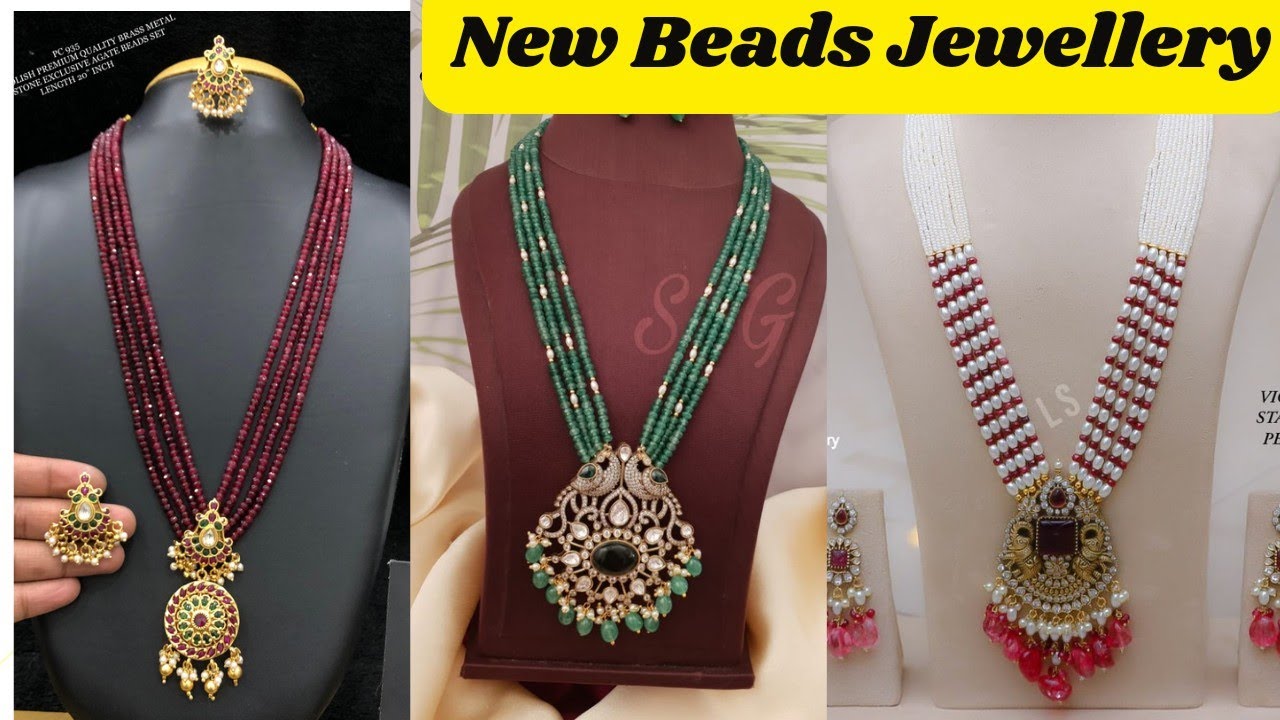 Latest Beads Collections 😍Pure Beads Jewellery#Imitation Jewellery ...
