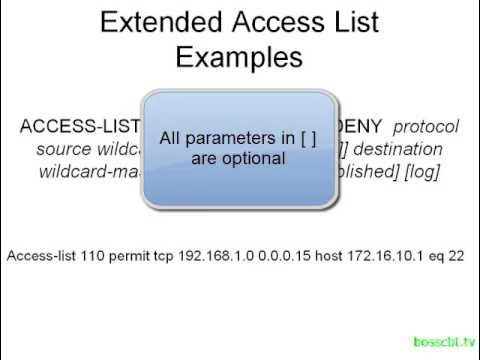 12. Extended Access Lists - YouTube