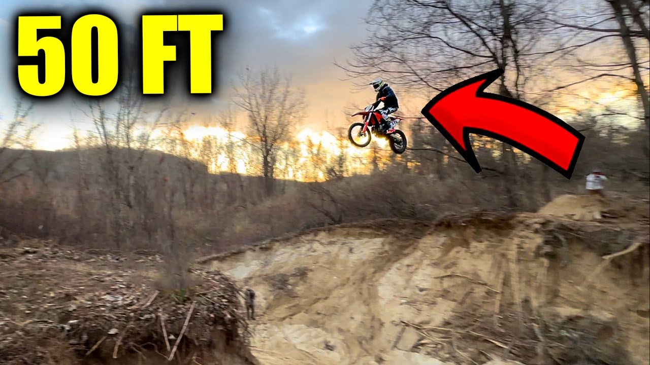 Mega Dirtbike Canyon Jump - YouTube