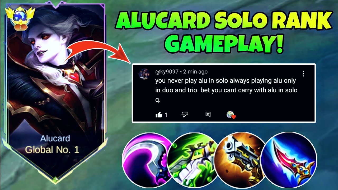 How to Play Alucard in Solo Rank? Instant Mythical Immortal!! (Alucard ...