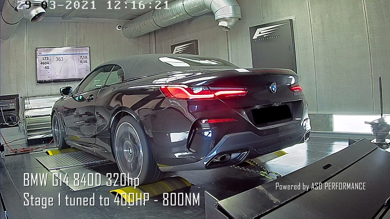 BMW G14 840D 320hp - Stage 1 tuned to 400HP-800NM - Powered by ASD ...