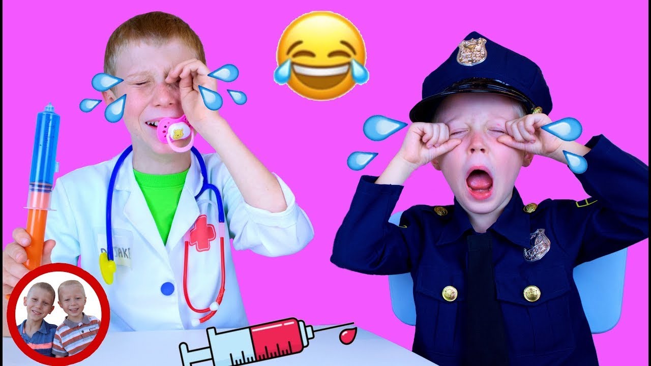 Doctor Set Toys | Big Baby Funny Videos! | Doctor Mike and Jake Pretend ...