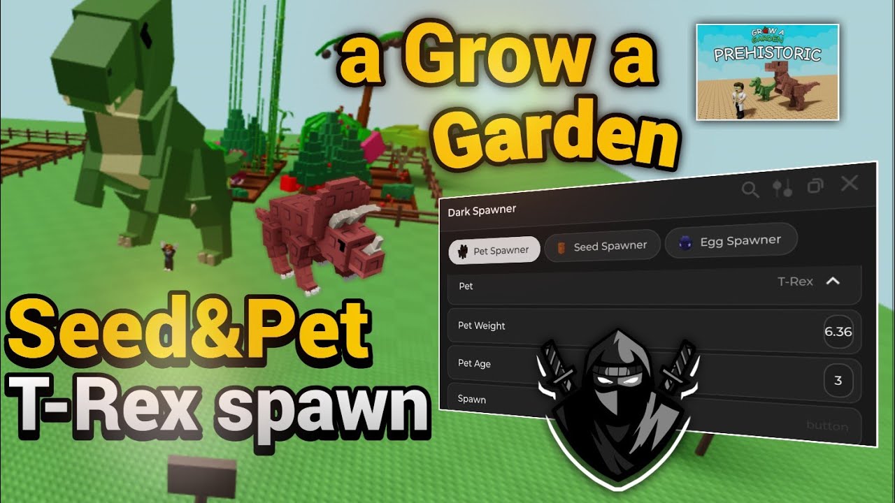 [🦕] Grow a Garden Script (Prehistoric Event) – T-Rex & Seed Spawner | Pastebin 2025 - YouTube