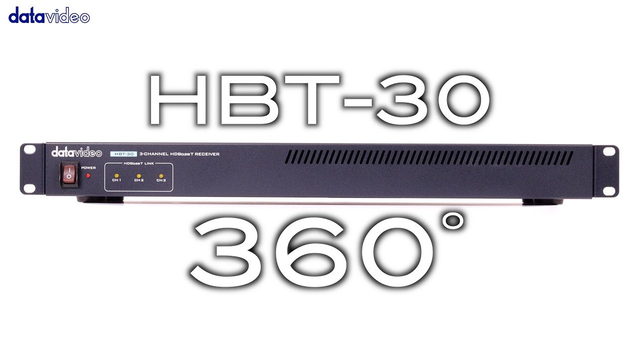 【360 Product Video】Datavideo HBT-30 3-Channel HDBaseT Receiver ...