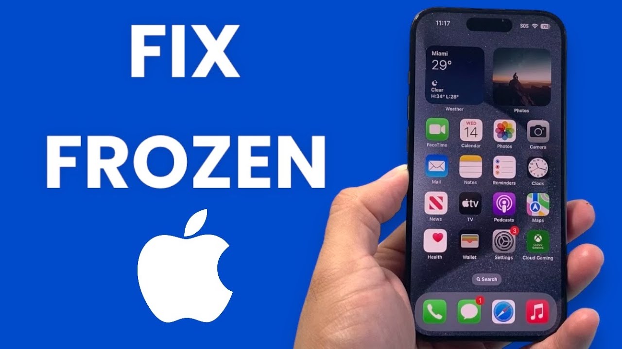 How To Fix an iPhone That is Frozen - YouTube
