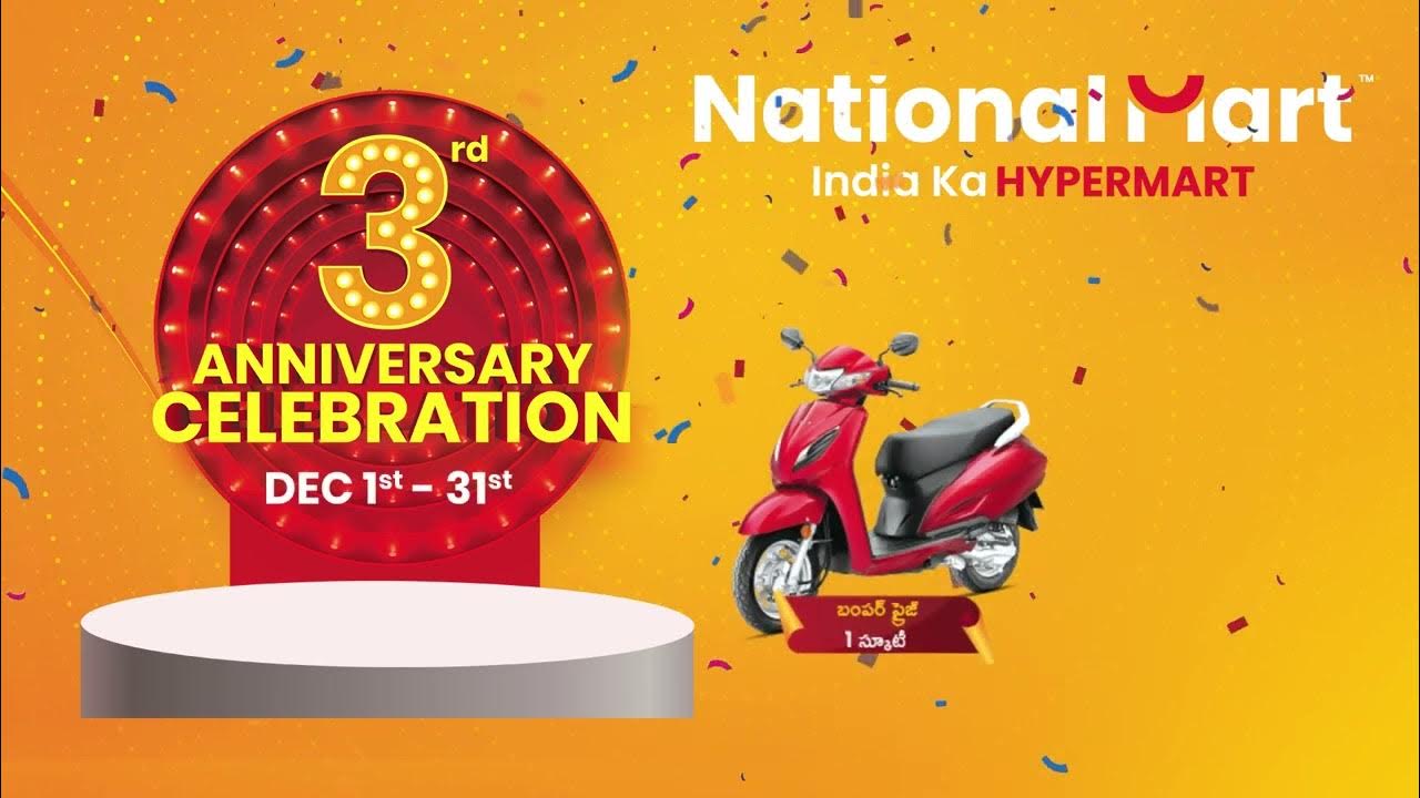 Celebrating the 3rd Anniversary of National Mart| Shop & Win Exciting Gifts. - YouTube