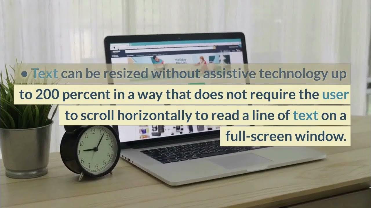 How to implement WCAG 2.1 Success Criteria 1.4.8 Visual Presentation in code with examples - YouTube
