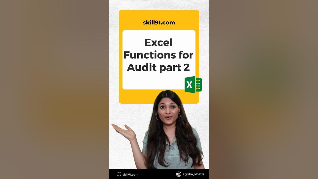 Top Excel Functions for Audit Part 2 | Excel for Beginners #excel #shorts - YouTube