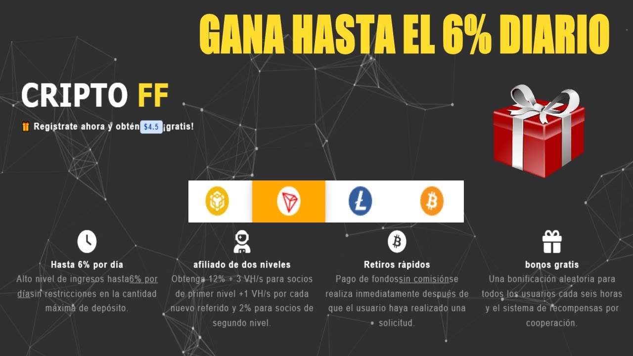 ⭐CRYPTOFF.CC⭐ NUEVA MINERIA EN LA NUBE 🎁 BONUS POR REGISTRO Y CADA 6 HORAS 🎁TOP CLOUDMINING ...