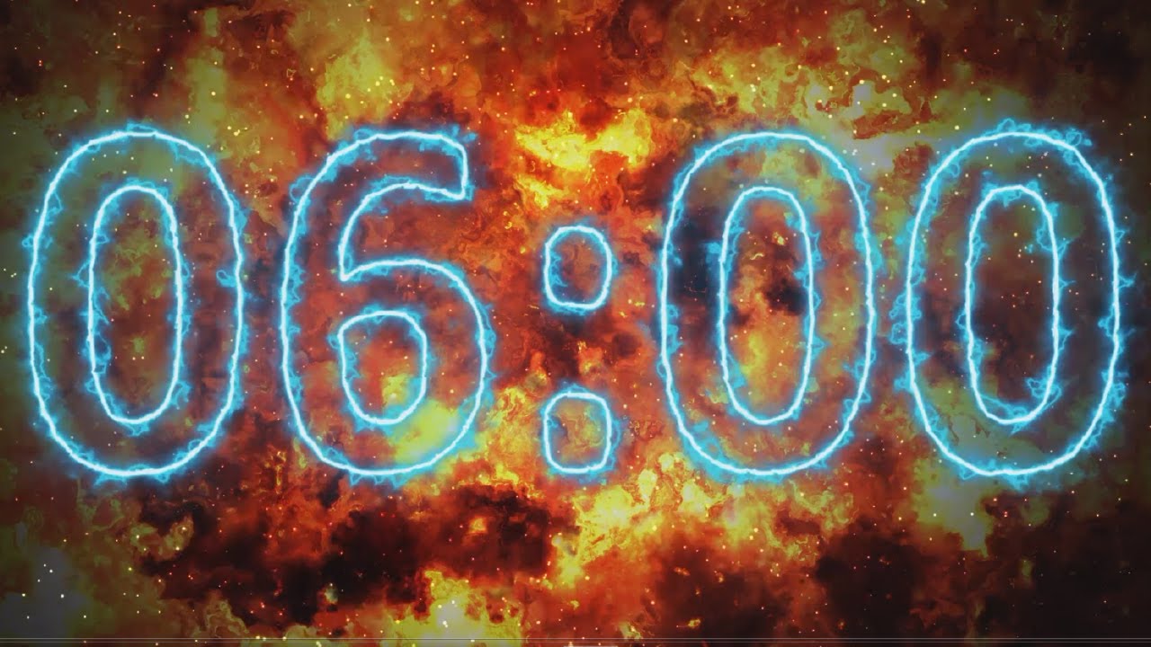 6 minute timer with music and epic background - YouTube